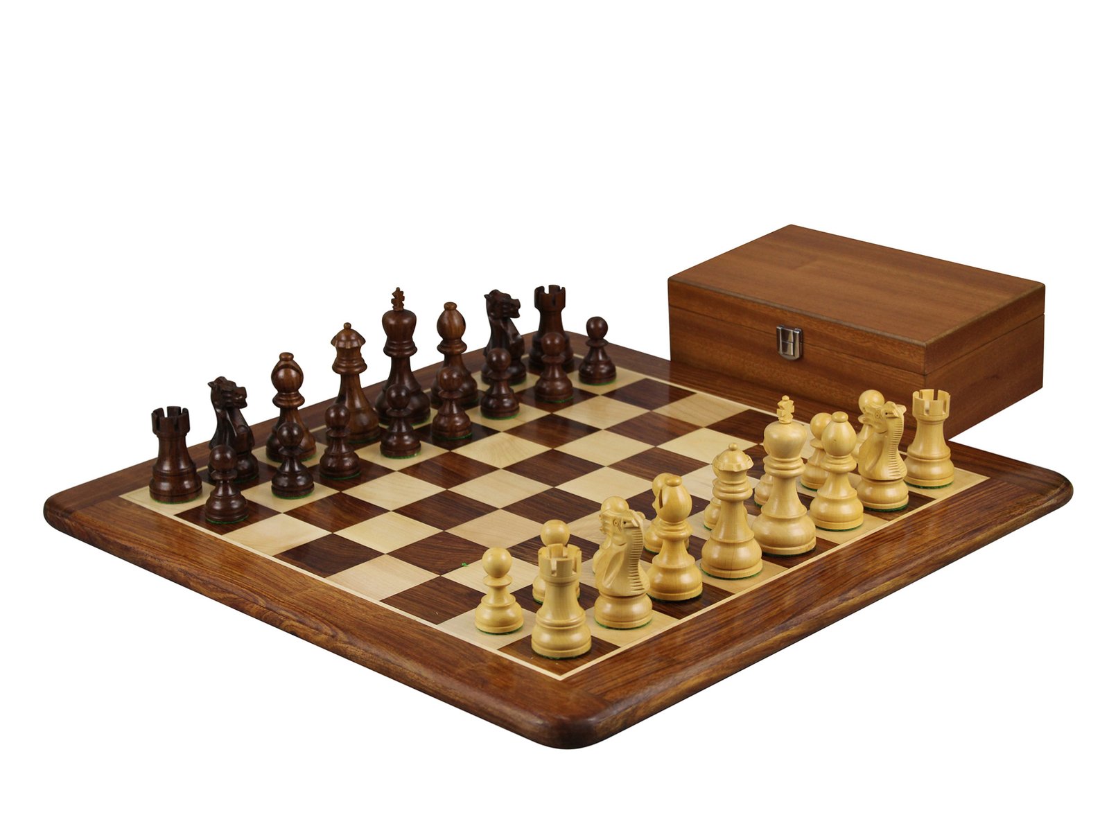 Sheesham Chess Set Handcarved With Chess Box I Chessgammon